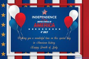 4th of July Independence Day USA Cards