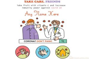 Coronavirus COVID-19 Card - Corona Virus Prevention