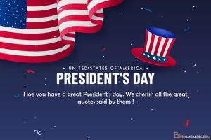 President's Day (USA) Wishes Greeting Cards