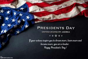 President's Day (USA) Wishes Greeting Cards