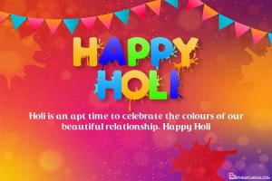 Happy Holi Festival of Colors Greeting Cards