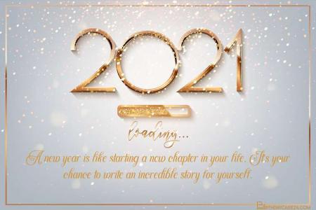 New Year 2021 Fireworks Wishes Cards Online Free