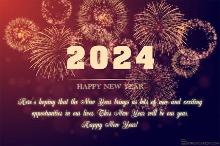 Glitter And Gold Happy New Year 2025 Cards