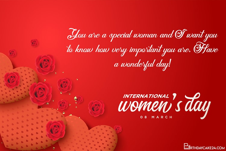 Free International Women s Day Customizable Greeting Card