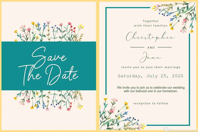 Wedding Save The Dates And Invitations Cards Maker Online Wedding Save The Dates And Invitations Cards Maker Online