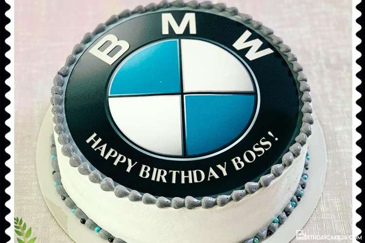 BMW Car Birthday Wishes Cake For Boss