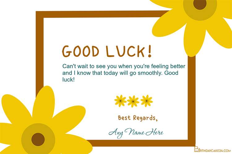 Beautiful Good Luck Cards With Name And Wishes Beautiful Good Luck Cards With Name And Wishes